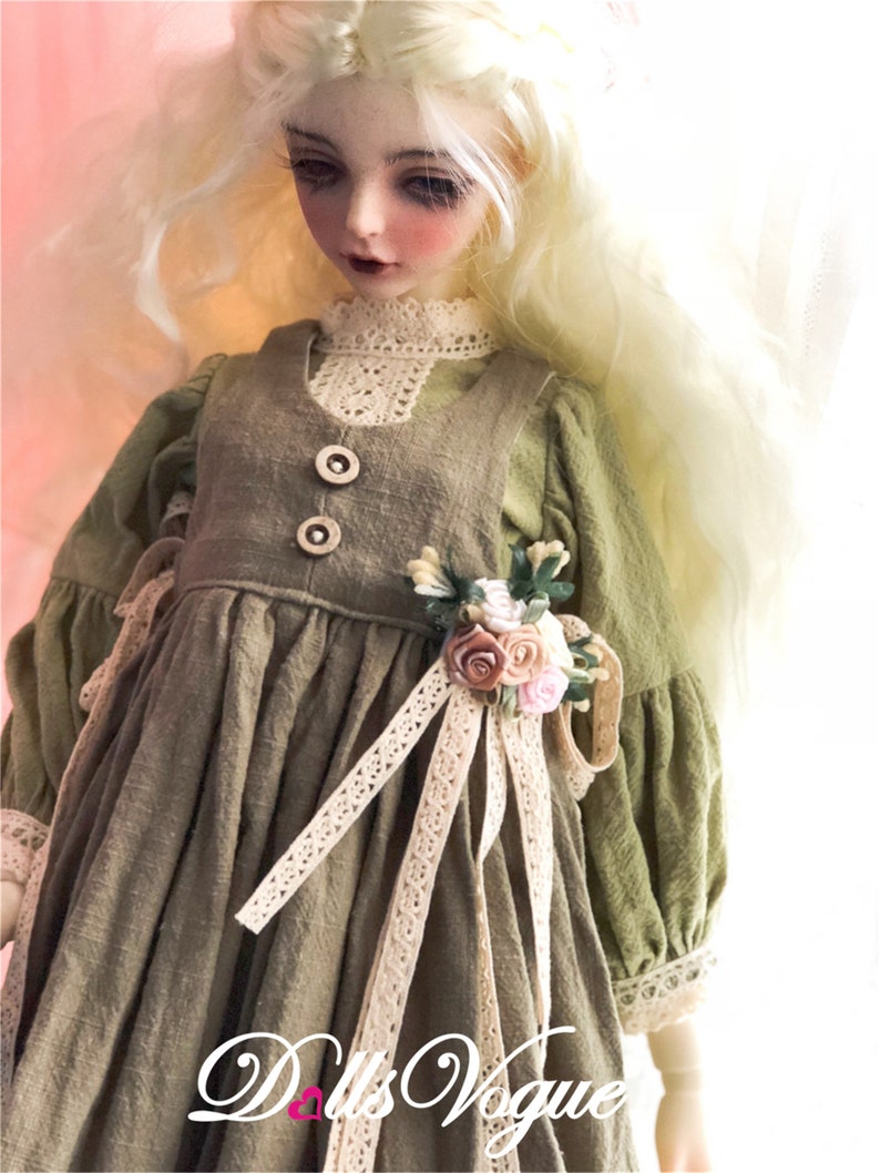 BJD Dress Outfit Vintage Handmade 1/4 MSD 1/3 BJD Doll England - Etsy