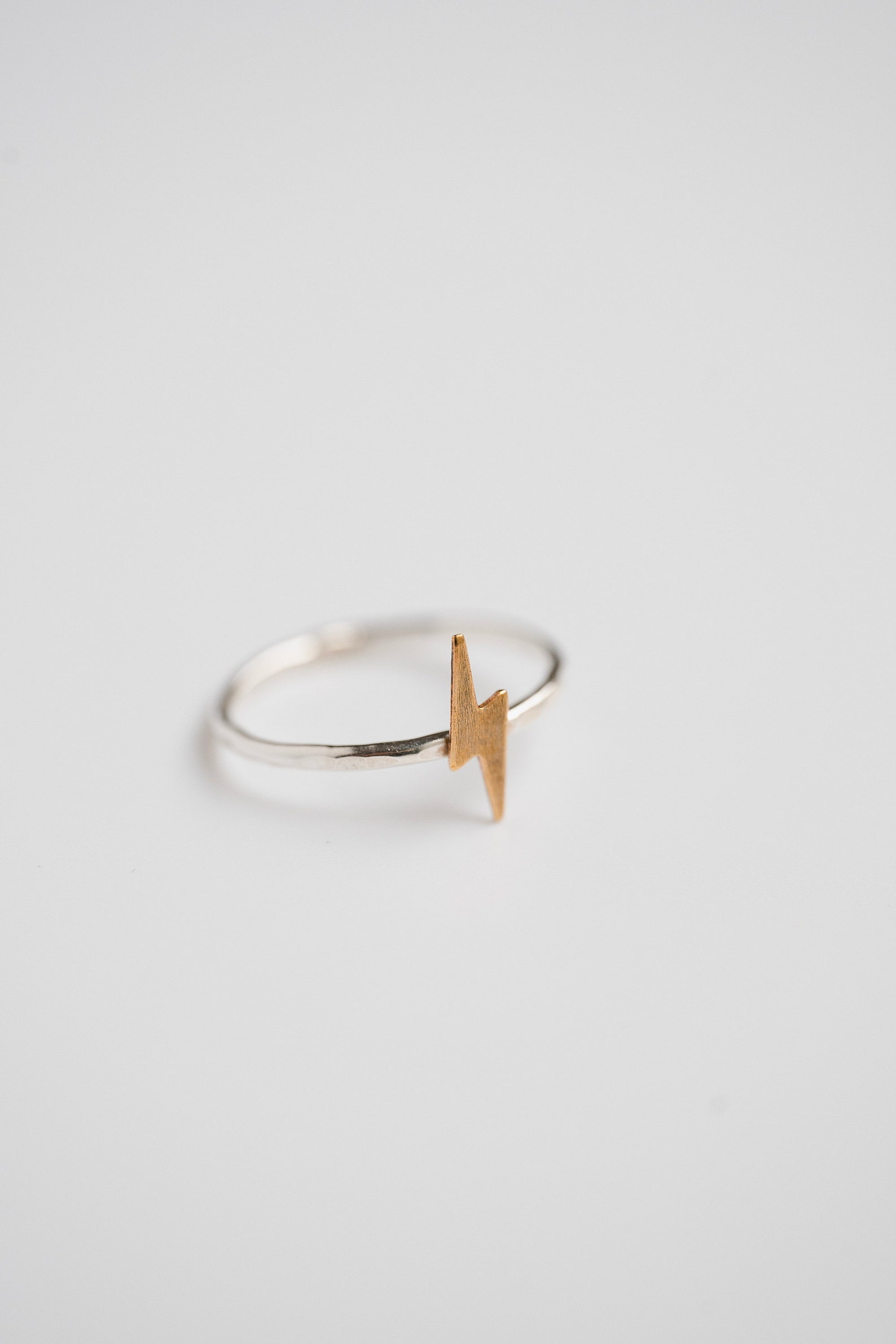 Lightning Bolt Ring Midi Ring Stacking Ring Sterling Silver Lightning ...