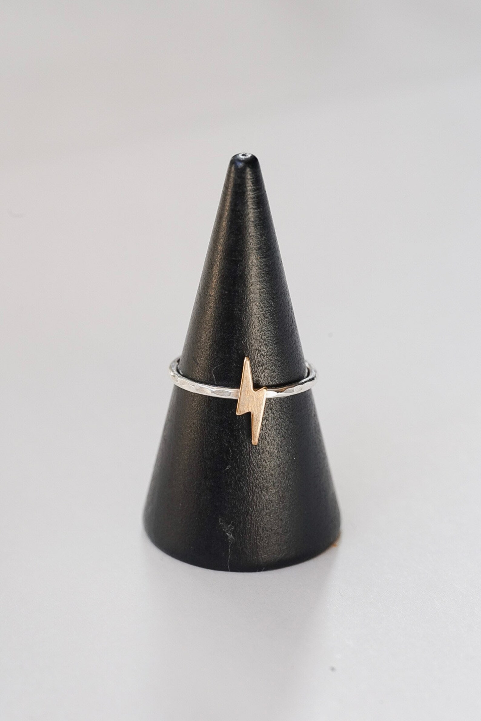 Lightning Bolt Ring Midi Ring Stacking Ring Sterling Silver Lightning ...