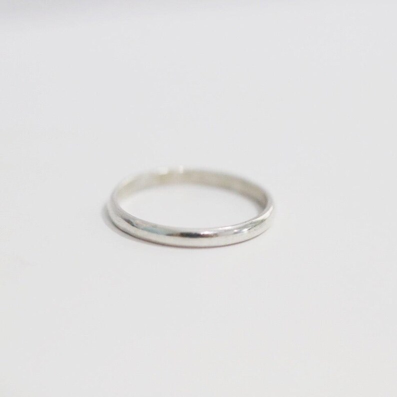 Sterling Silver Chunky Stacking Ring, Bold Ring Band - Etsy