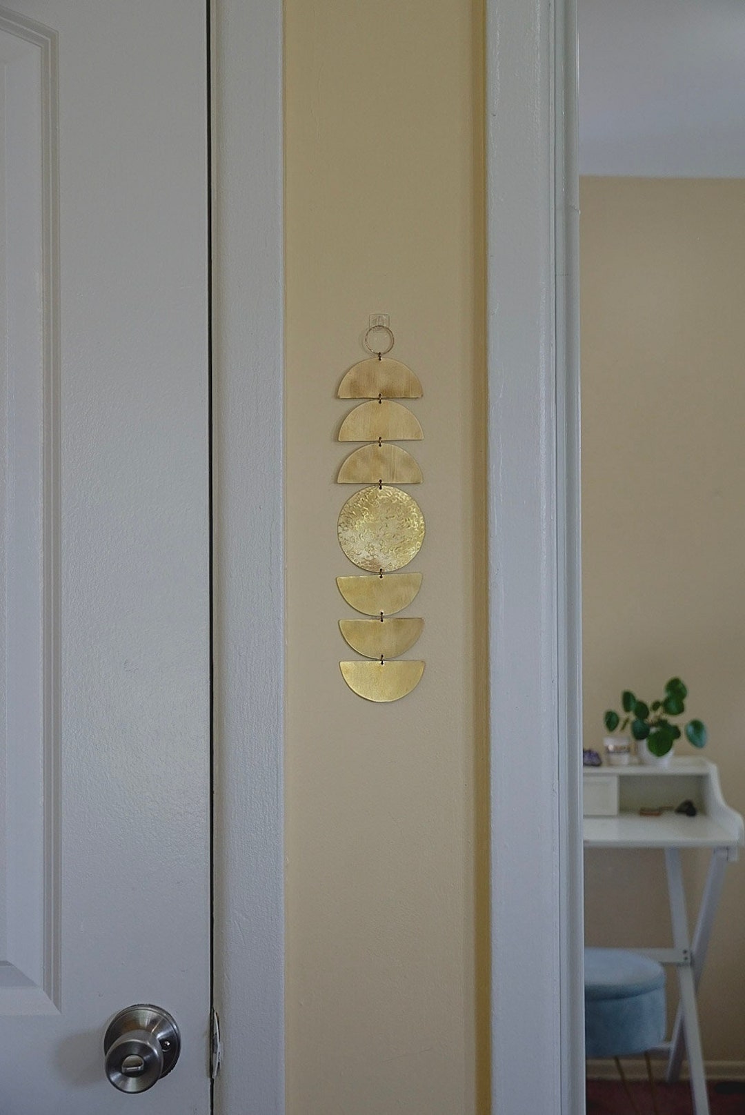 Semi Circle Wall Hanging Large Brass Semi Circle Wall Hanging Geometric ...