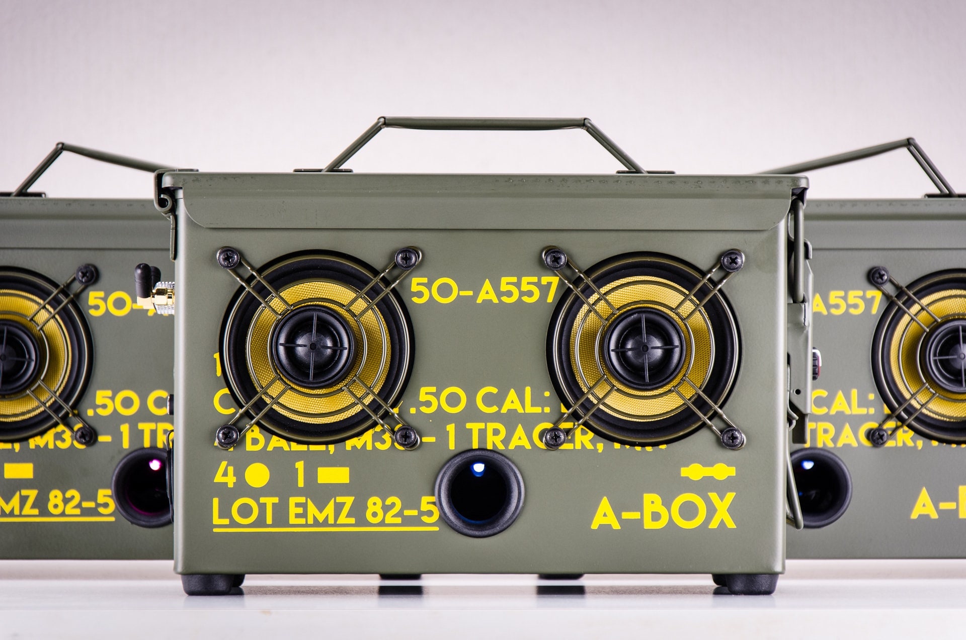 The Original Ammo Can Boombox Bluetooth Speaker Thodio .50 CAL A-BOX ...