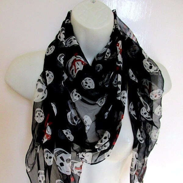 Skull Scarf - Etsy