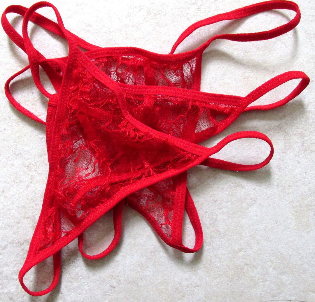 3 X Tanga String Mesh Thongs. Red. READ DESCRIPTION - Etsy