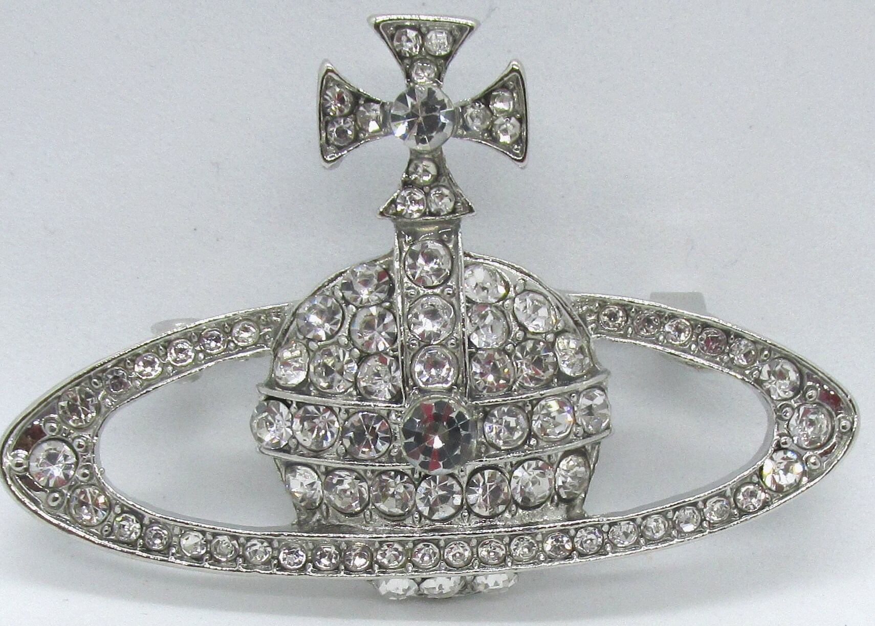 Saturn Cross Royal Crown Brooch - Etsy