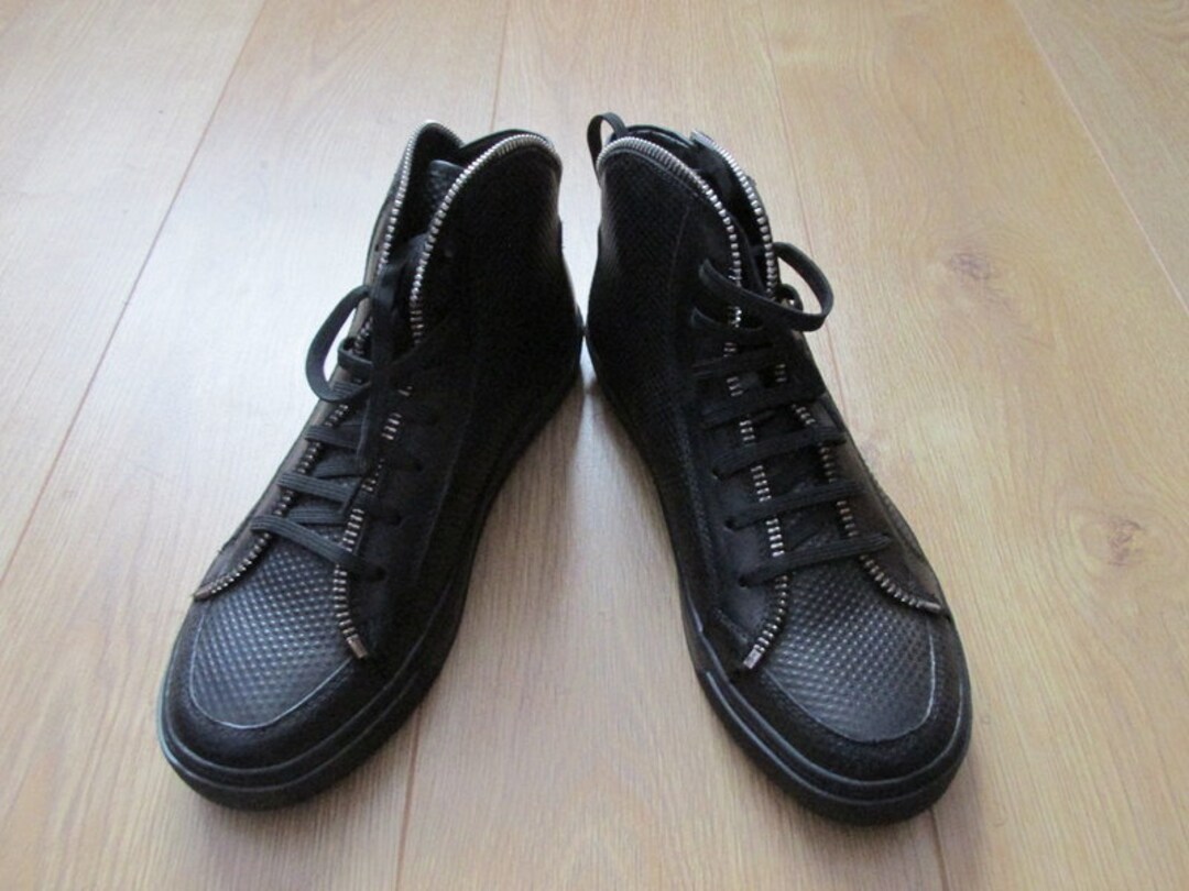 Surprise Hip Hop Mens Hightop Vintage Black Skull Crossbone Goth Gothic ...