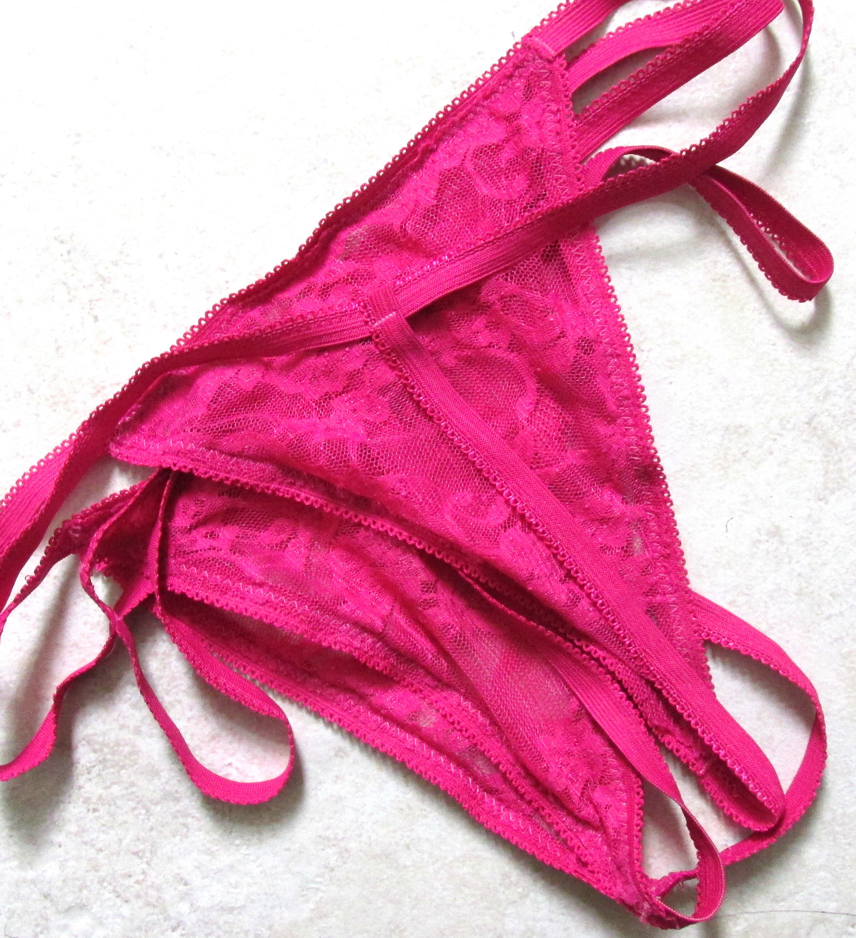 3 X Tanga String Mesh Thongs. Hot Pink Lace. READ DESCRIPTION - Etsy