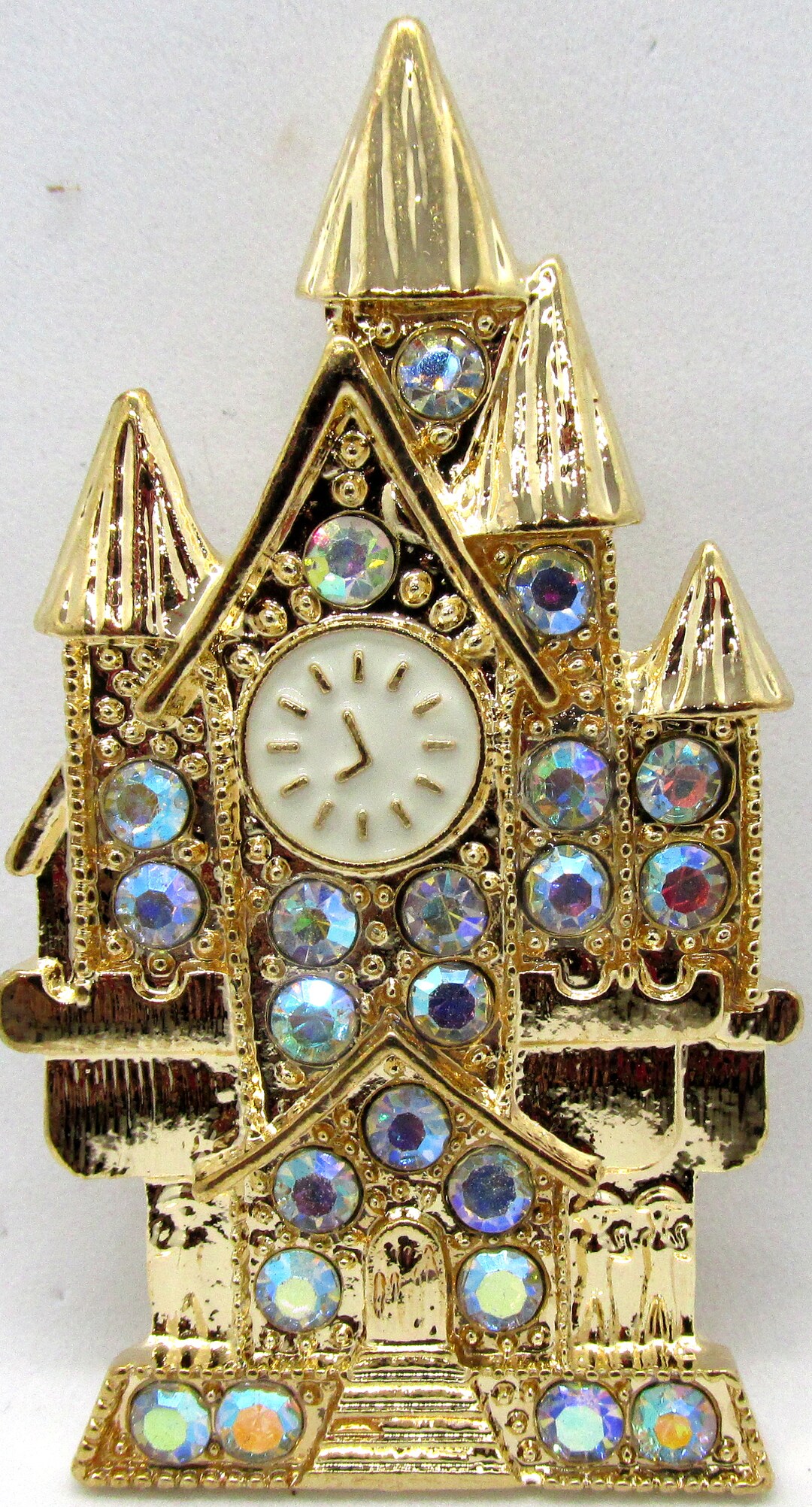Gold Royal Castle Jewel's Glitter Residents Turrets Retro House Prince ...