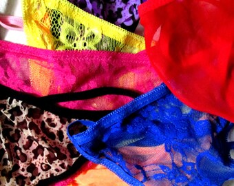 3 X White Itsy Bitsy Tanga String Mesh Thongs READ DESCRIPTION - Etsy