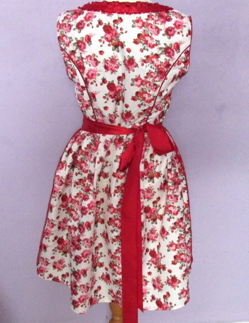 Play Wench Cosplay Ruffles Floral Satin Ribbon Role Peasant - Etsy UK