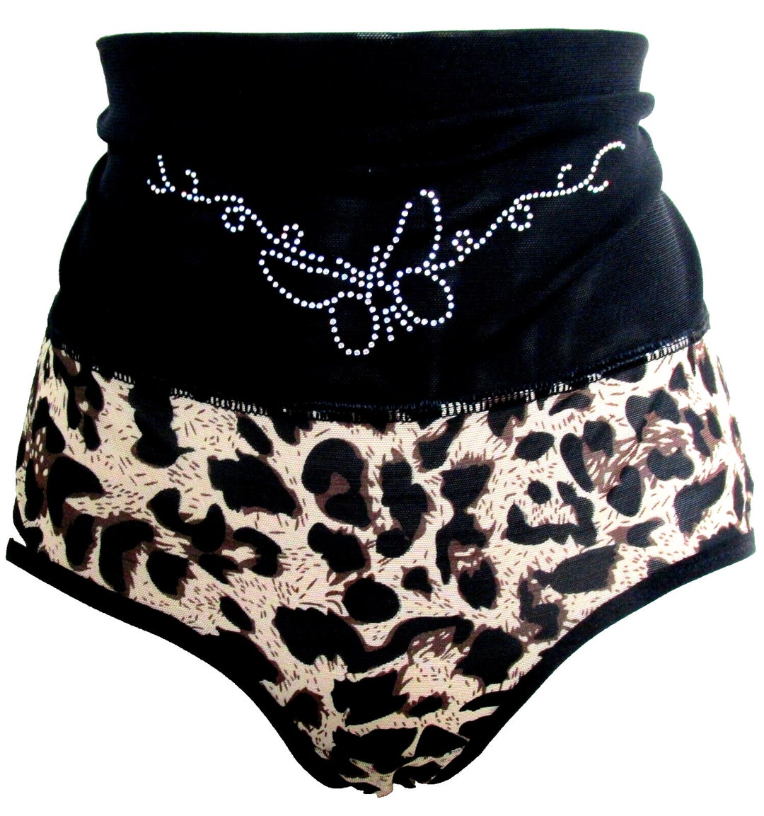 Animal Print High Waist Light Control Knickers Pantie Girdle Support ...
