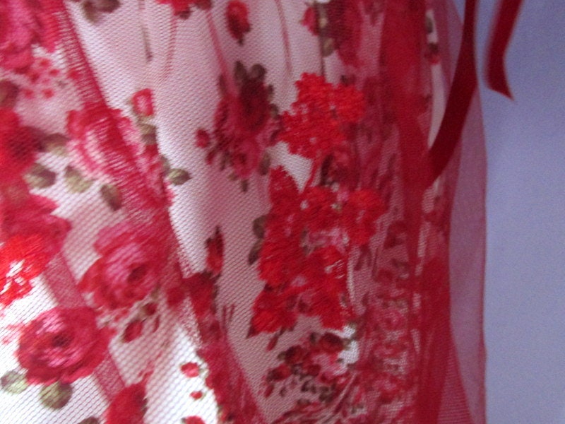 Play Wench Cosplay Ruffles Floral Satin Ribbon Role Peasant - Etsy UK