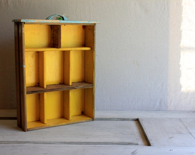 Vintage Wooden Drawer : Shadow Box Desktop Office Organization Storage ...