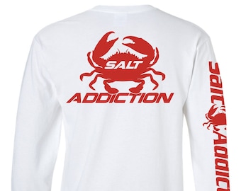 Salt Addiction T Shirt Saltwater Microfiber Uv Long Sleeve - Etsy