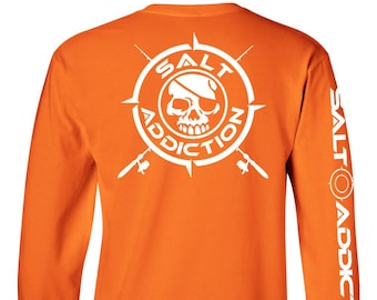Salt Addiction Long Sleeve Logo T Shirtoffshore - Etsy
