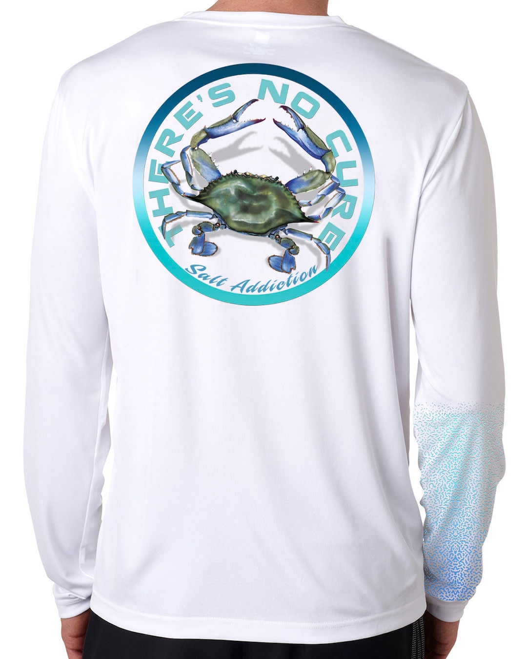 Salt Addiction Blue Crab T Shirt Saltwater Microfiber Uv Long Sleeve ...