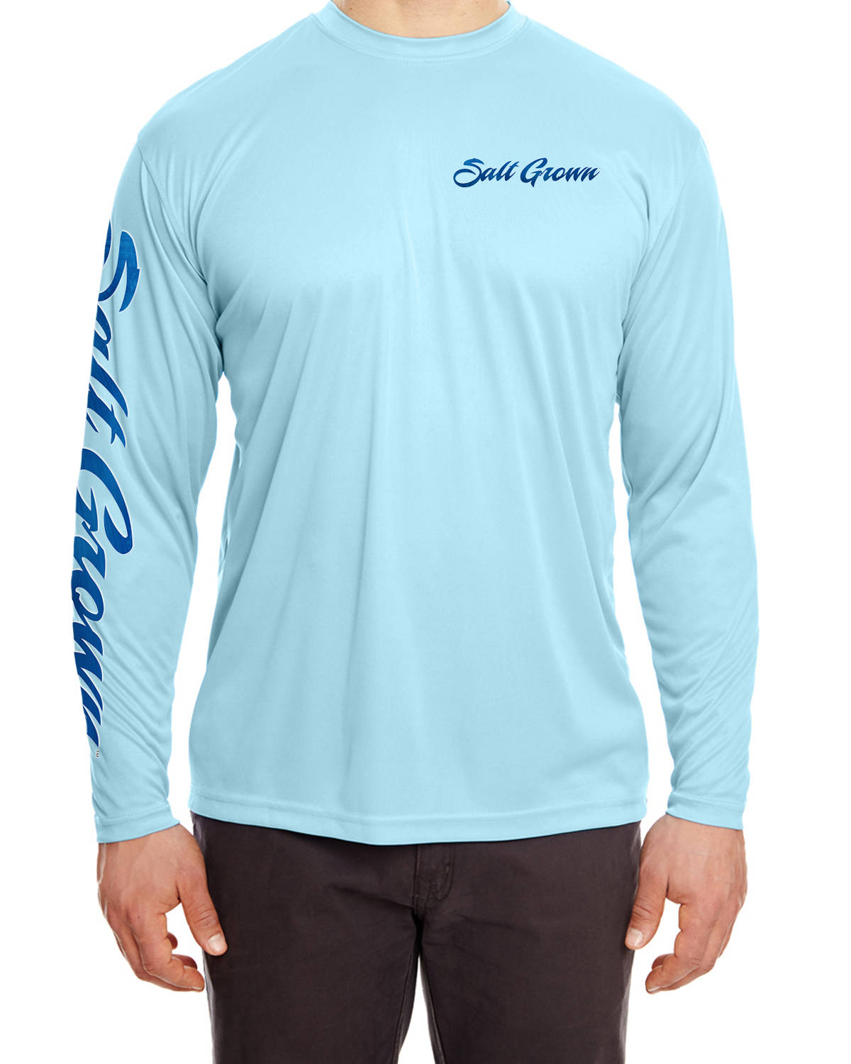 Salt Grown Saltwater Microfiber Uv Long Sleeve Sailfish Fishing T Shirt ...