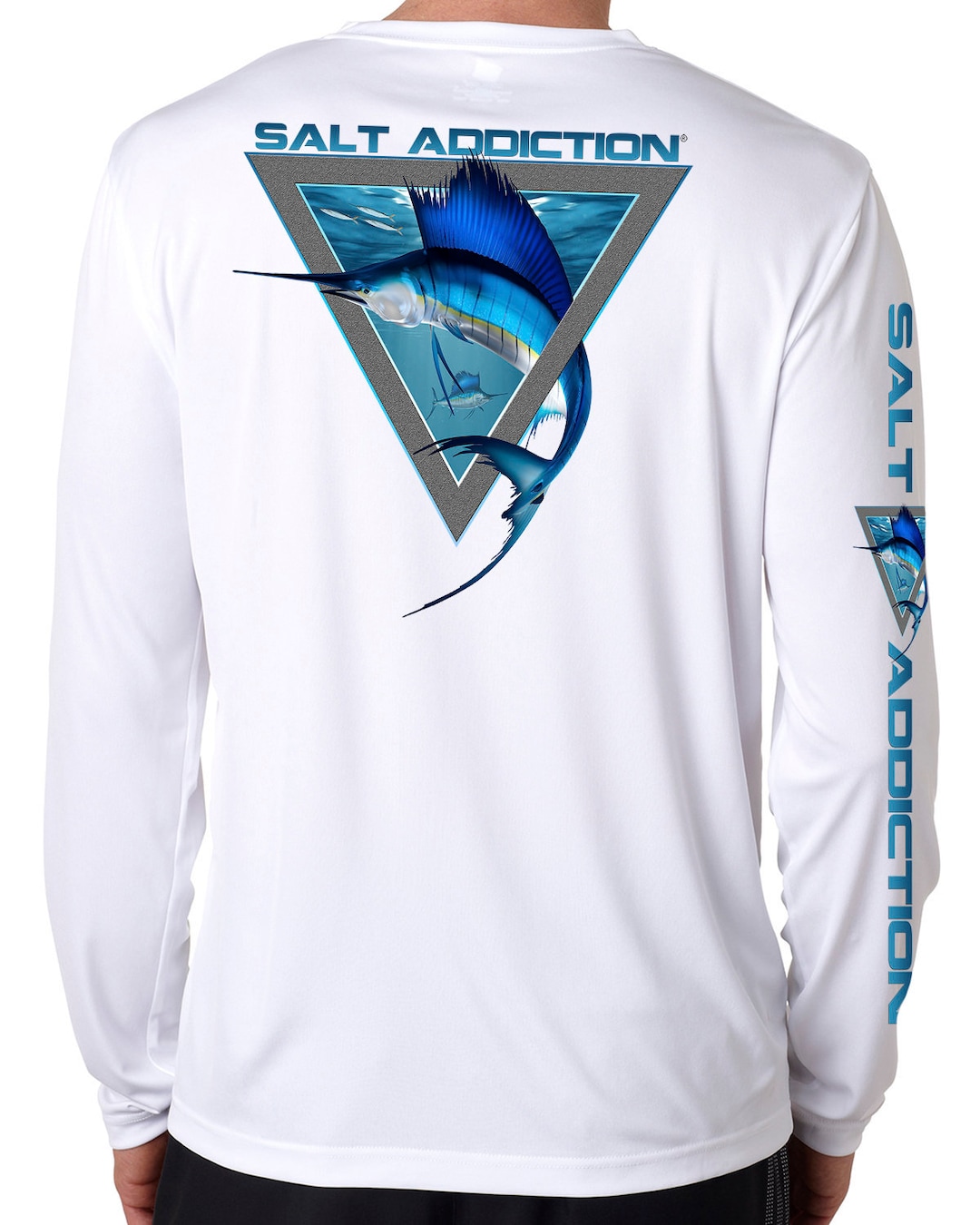 Salt Addiction Saltwater Microfiber Uv Long Sleeve Fishing T Shirt ...