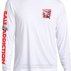 Salt Addiction Dive Flag T Shirt Saltwater Microfiber Uv Long Sleeve ...
