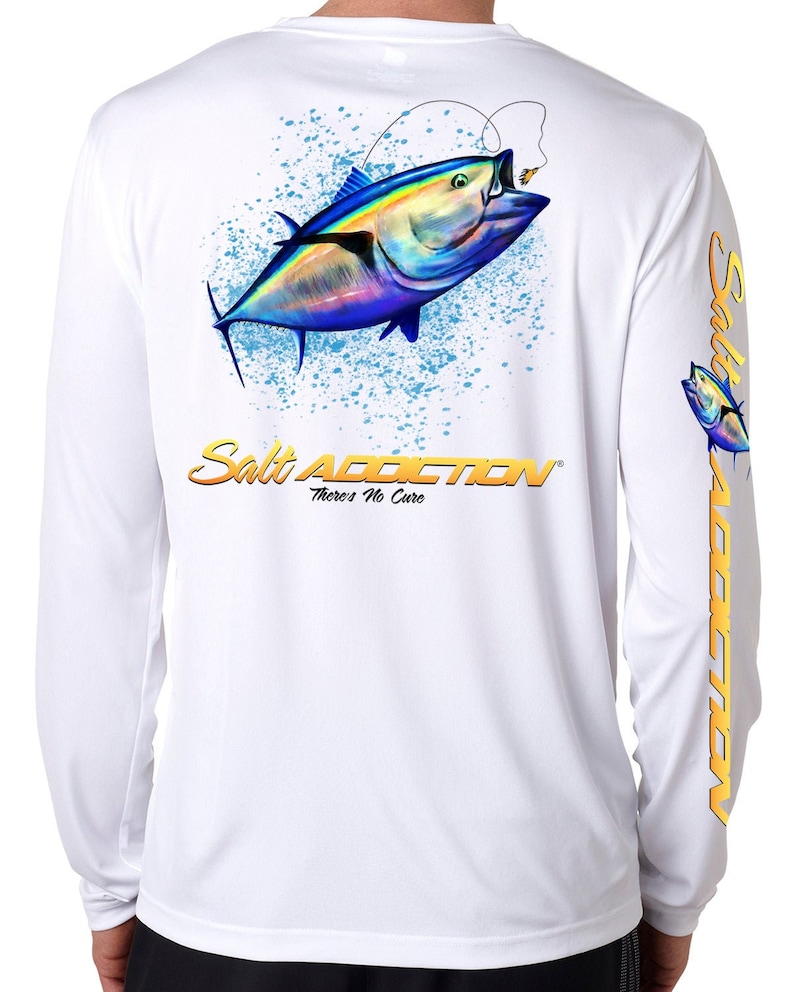 Salt Addiction t-shirt Saltwater Microfiber uv à manches - Etsy France