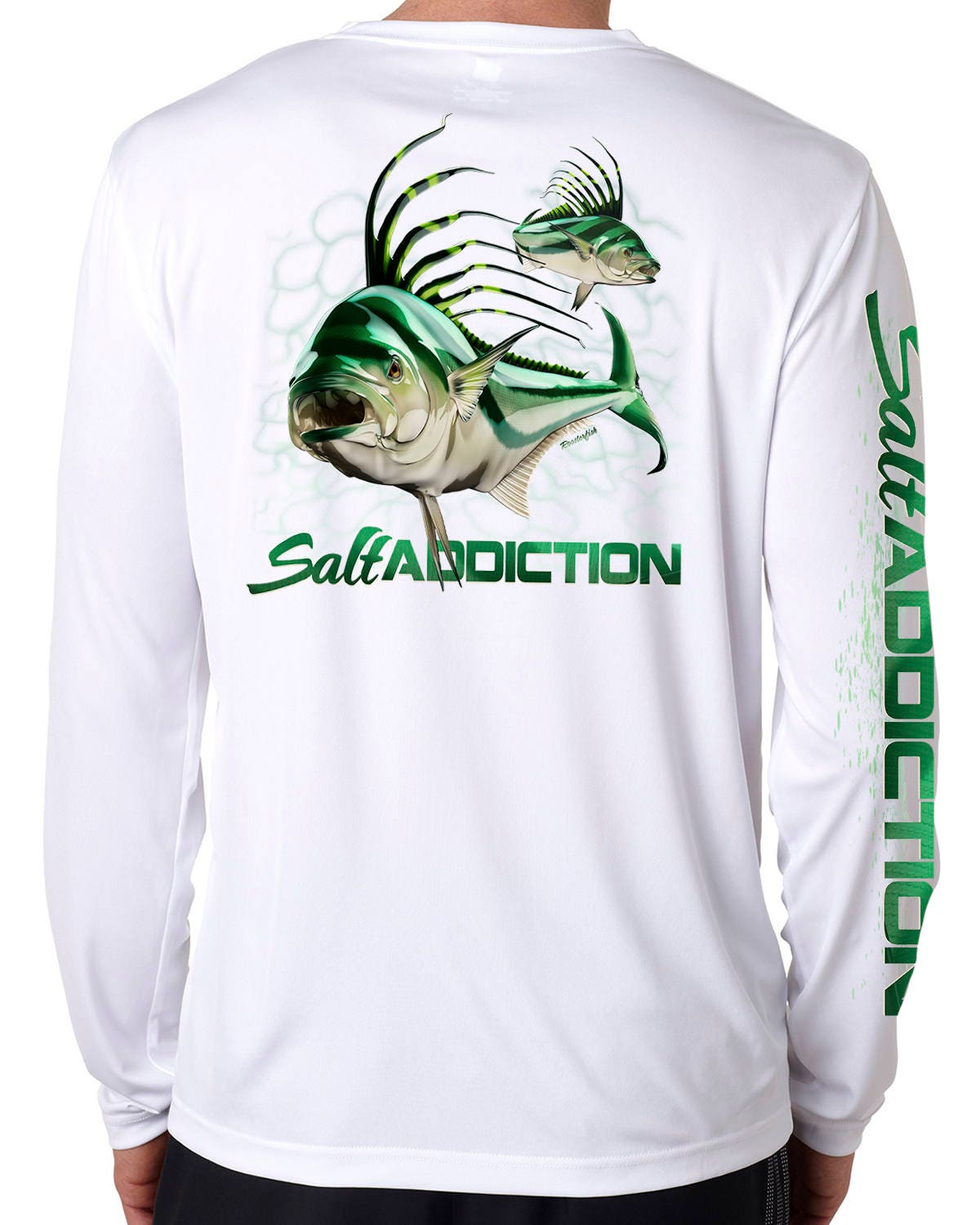 Salt Addiction T Shirt Saltwater Microfiber Uv Long Sleeve Fishing ...