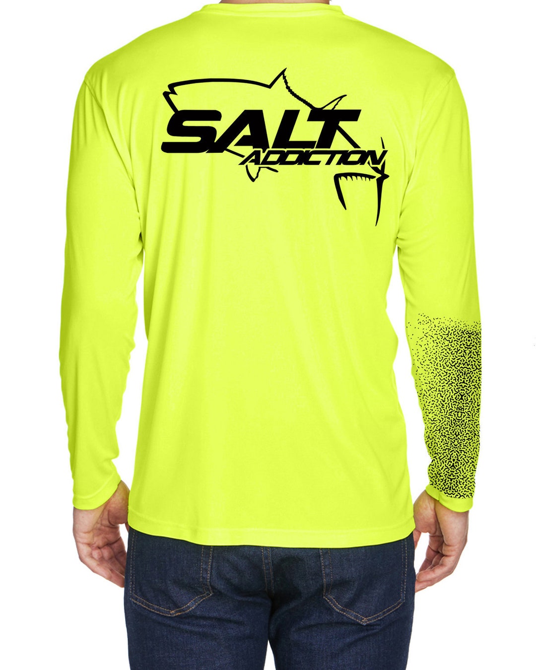 Salt Addiction T Shirt Saltwater Performance Microfiber Uv Long Sleeve ...