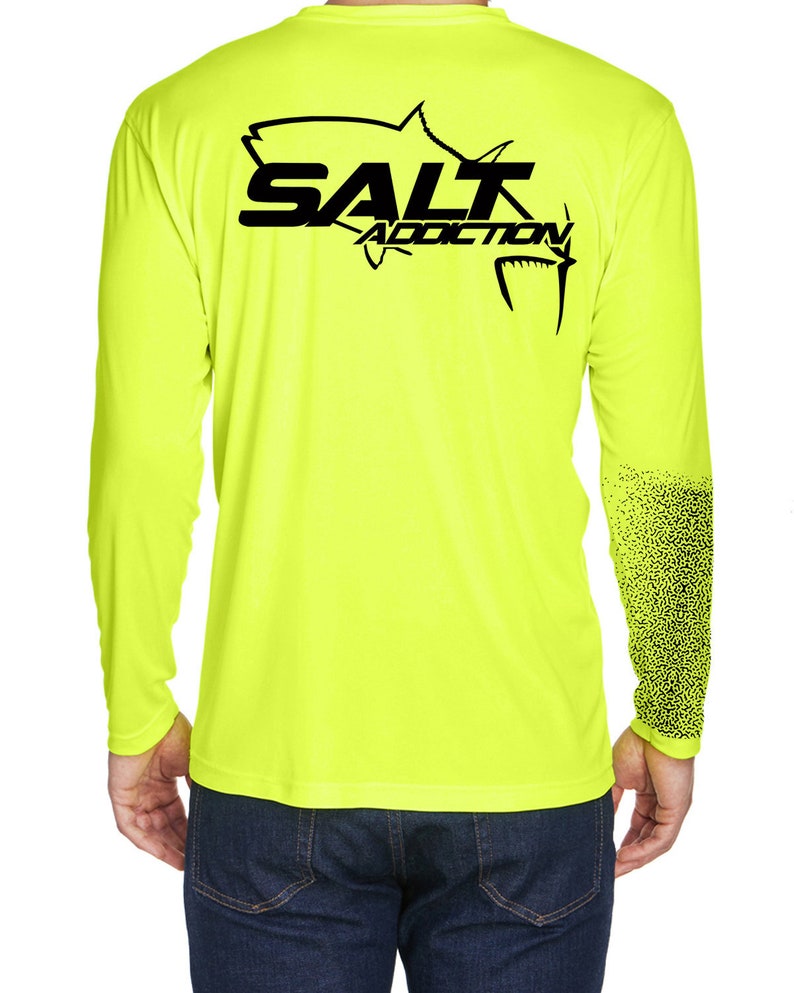 Salt Addiction T Shirt Saltwater Performance Microfiber Uv Long Sleeve ...