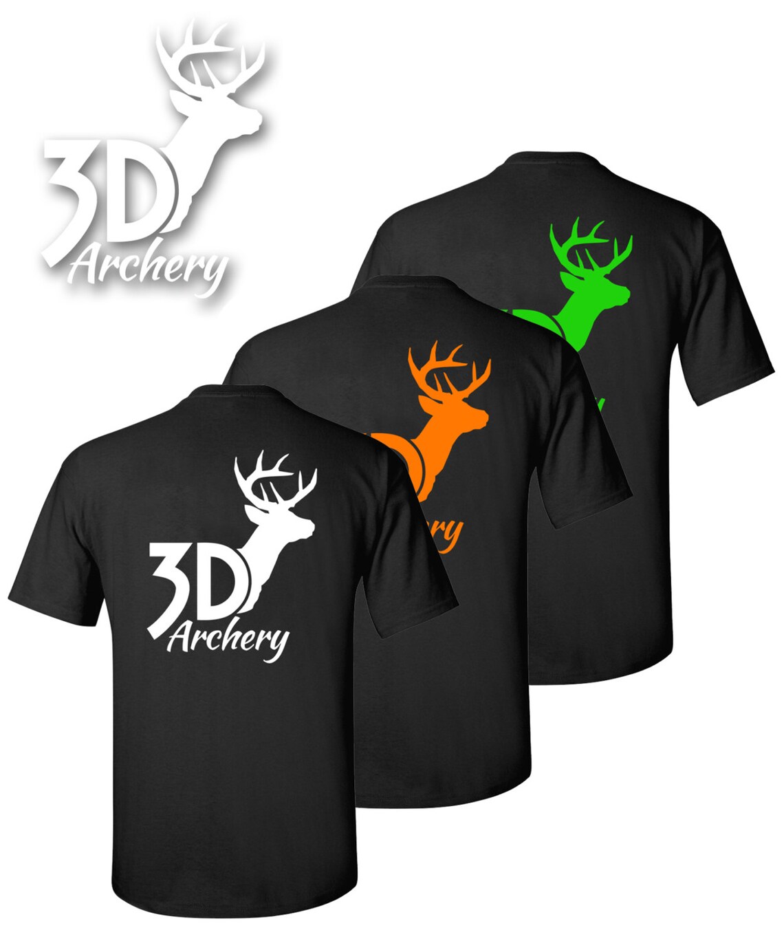 3D Archery Short Sleeve T Shirt Bowhunting Apparel Compound Bow Hunting ...