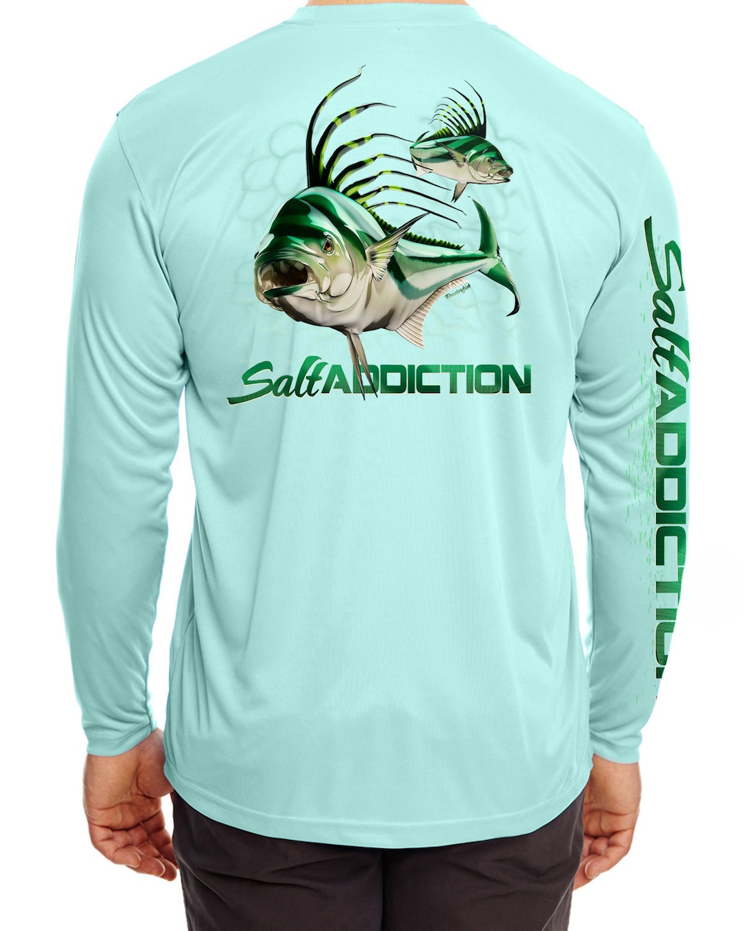 Salt Addiction Saltwater Microfiber Uv Long Sleeve Fishing T Shirt ...