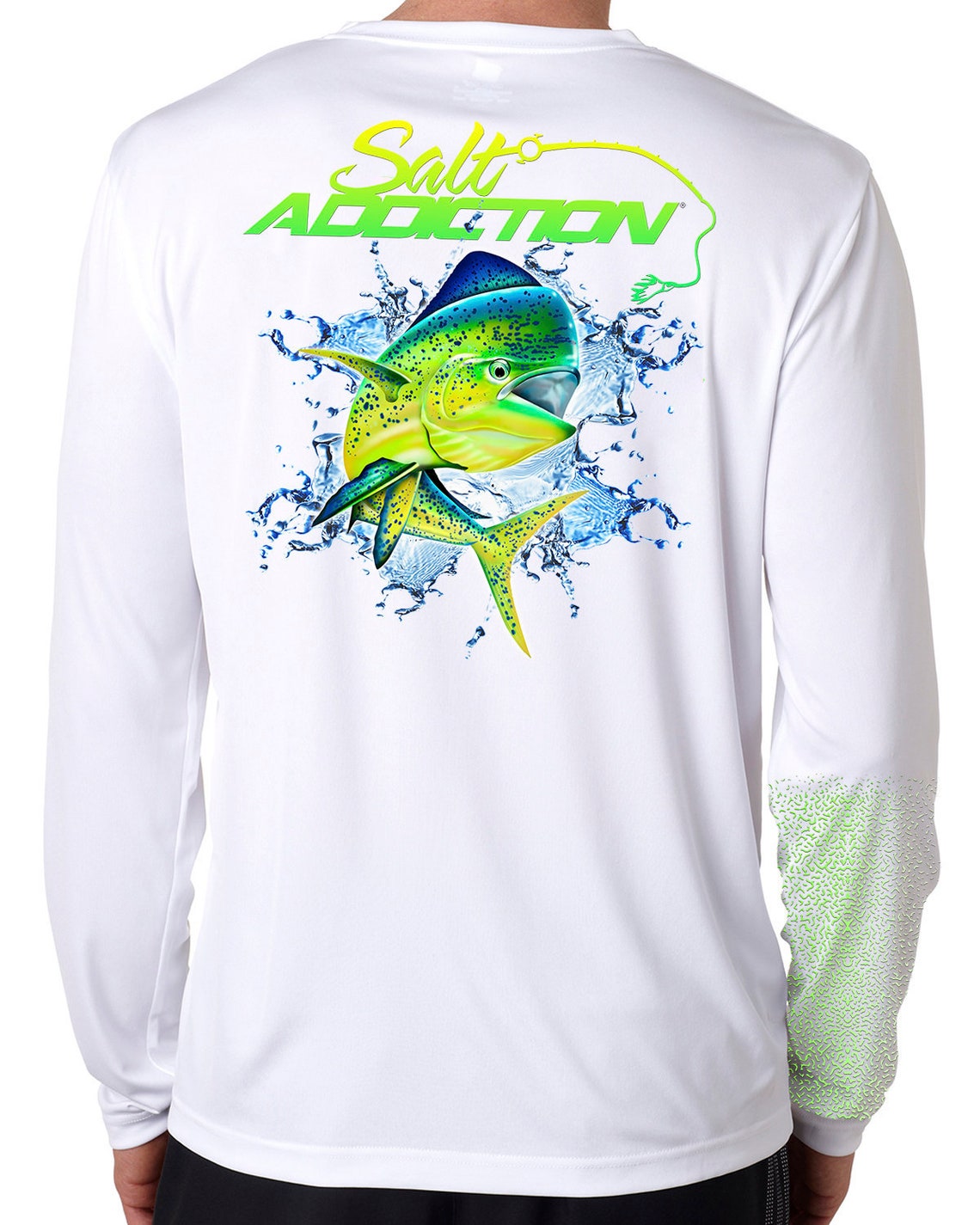 Salt Addiction Saltwater Microfiber Uv Long Sleeve Fishing T Shirt ...