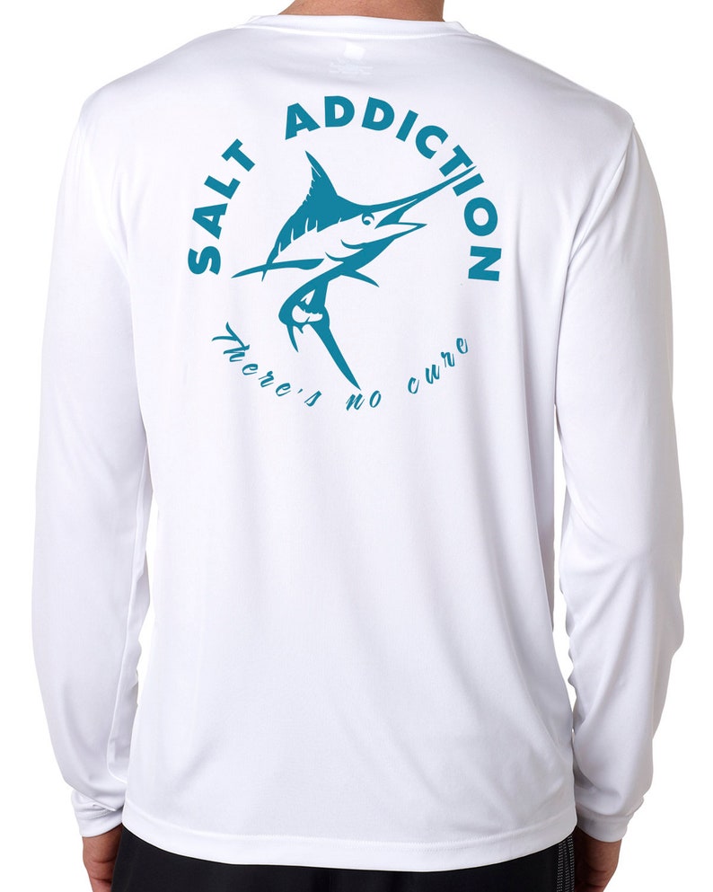 Salt Addiction Saltwater Microfiber Uv Long Sleeve Fishing T Shirt ...