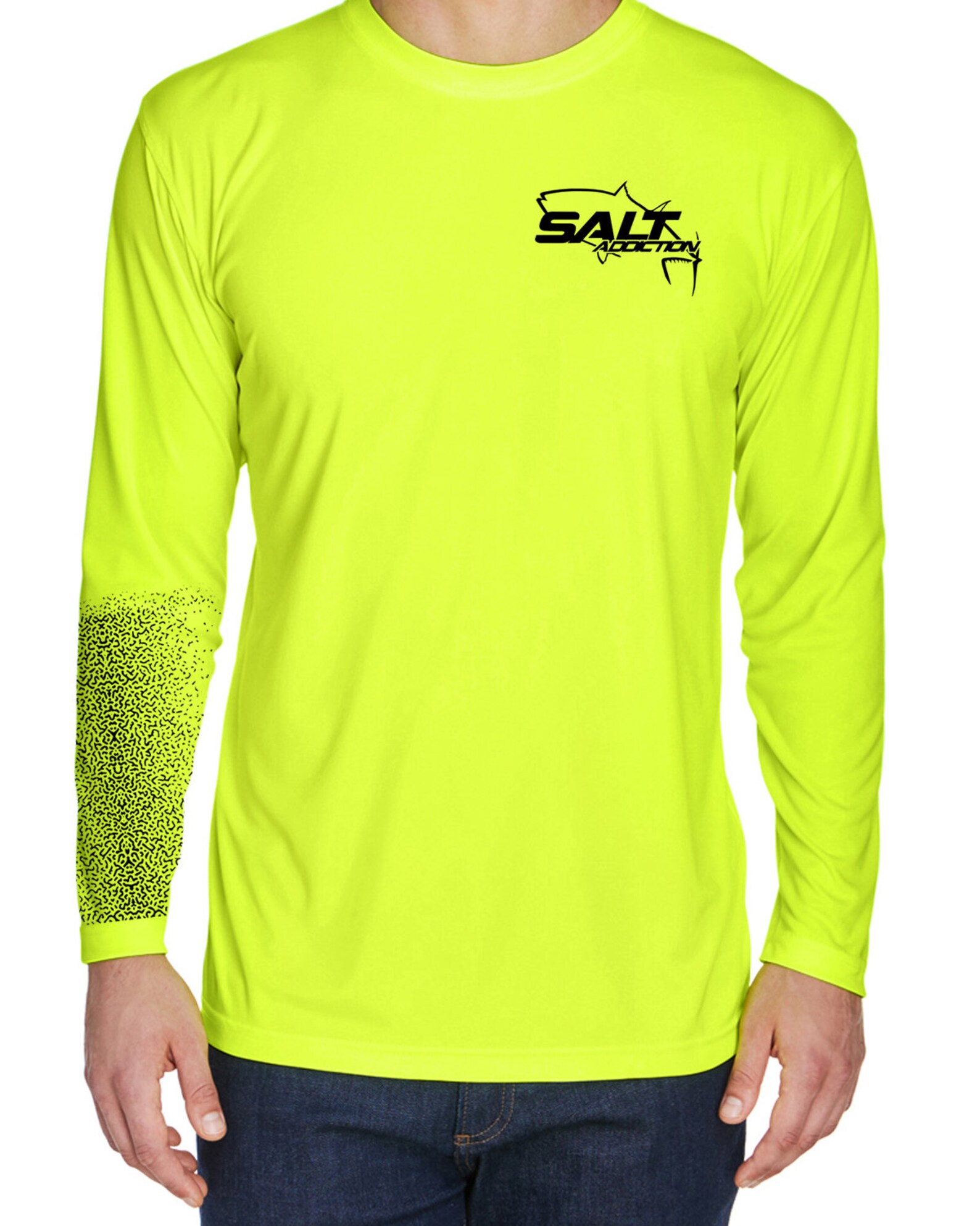 Salt Addiction T Shirt Saltwater Performance Microfiber Uv Long Sleeve ...