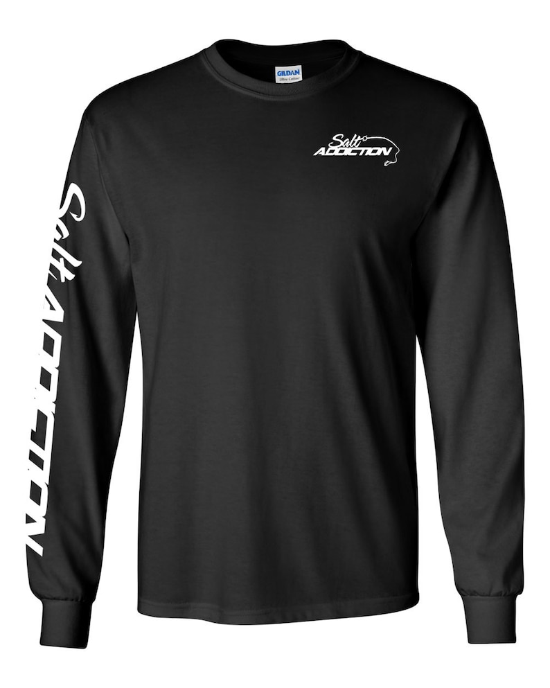Salt Addiction Long Sleeve Logo T Shirt,offshore Fishing,fish,ocean ...