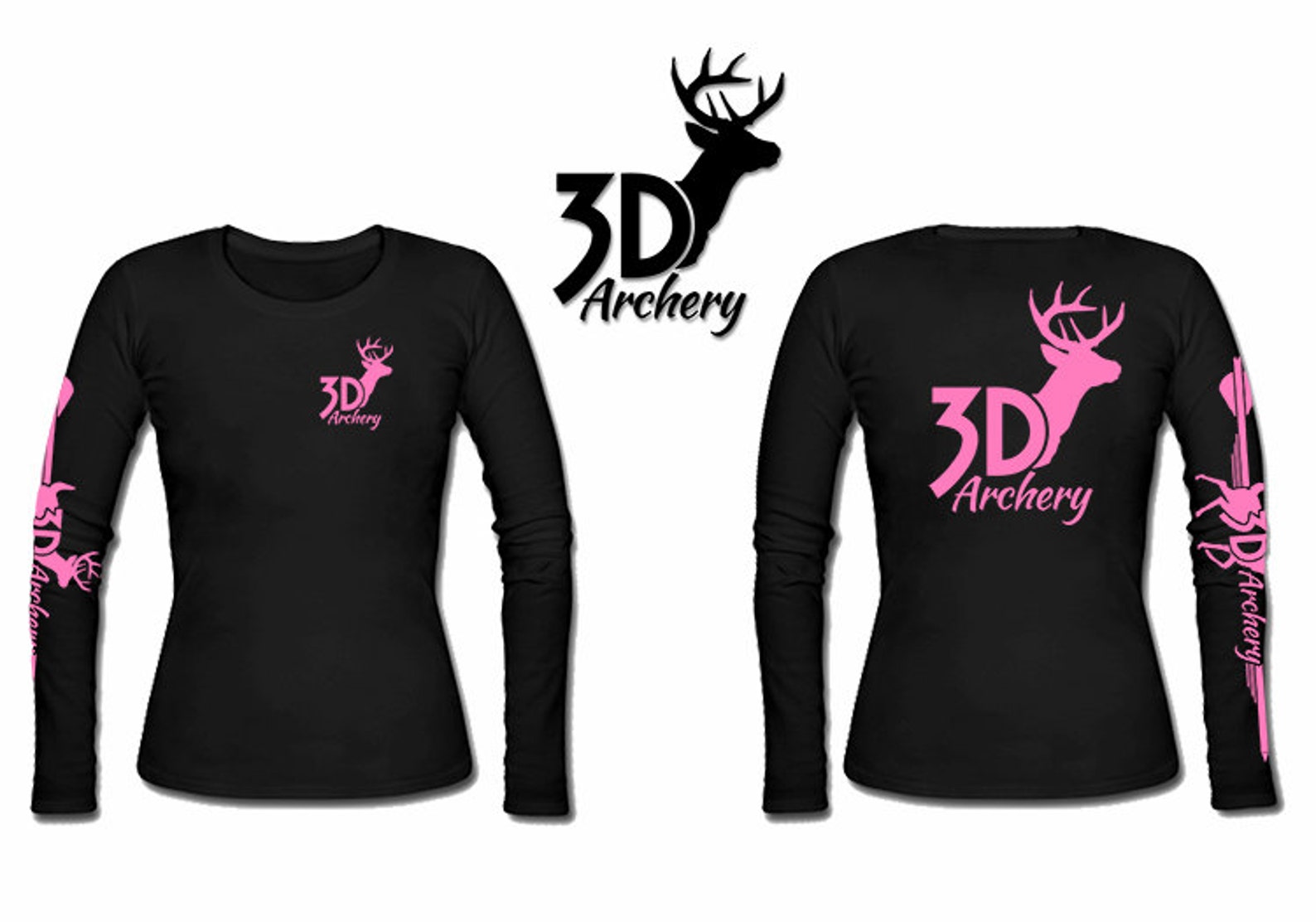 3D Archery Long Sleeve T Shirt Bowhunting Apparel Compound Bow Hunting ...