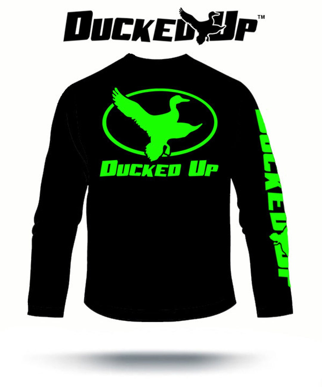 Ducked up T Shirt,long Sleeve Duck Apparel,hunting Shirt - Etsy