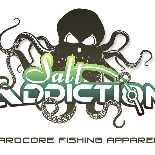 Salt Addiction Fishing Hook Logo T Shirtfishing T - Etsy