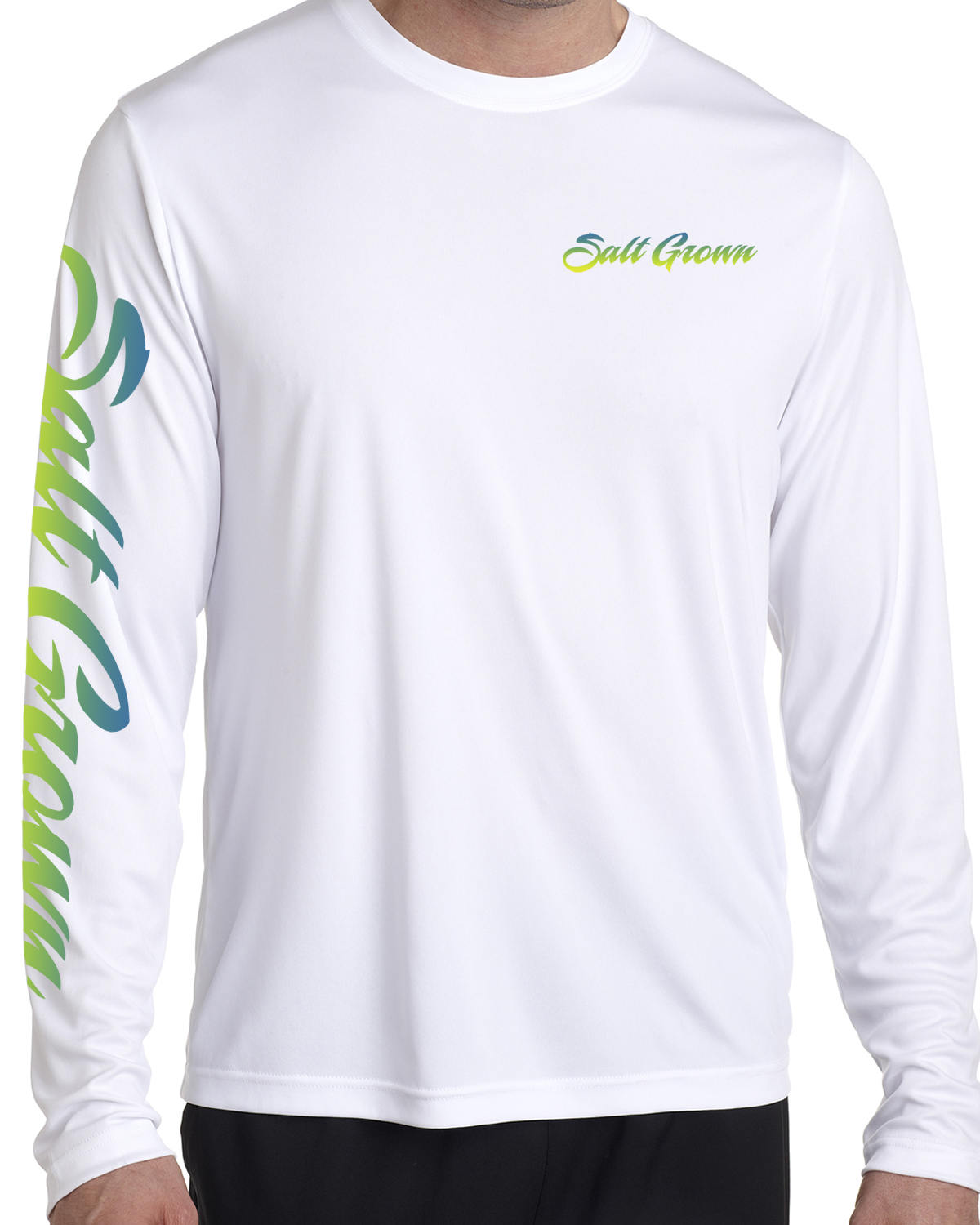 Salt Grown Saltwater Microfiber Uv Long Sleeve Fishing T Shirt Trolling ...