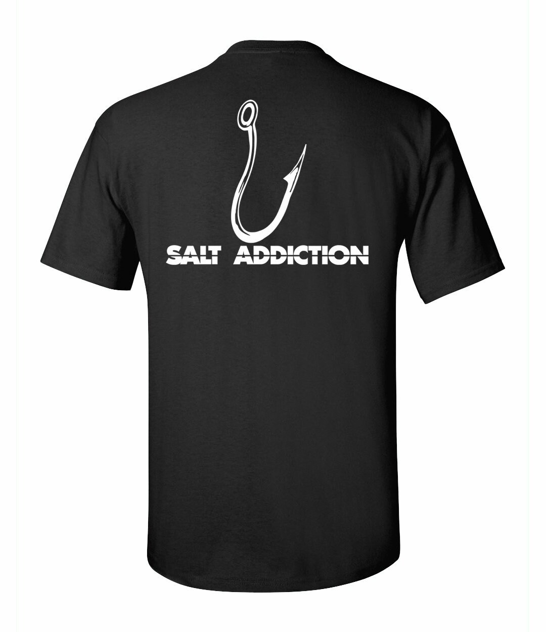 Salt Addiction Fishing Hook Logo T Shirt,fishing T Shirt,ocean,flats ...