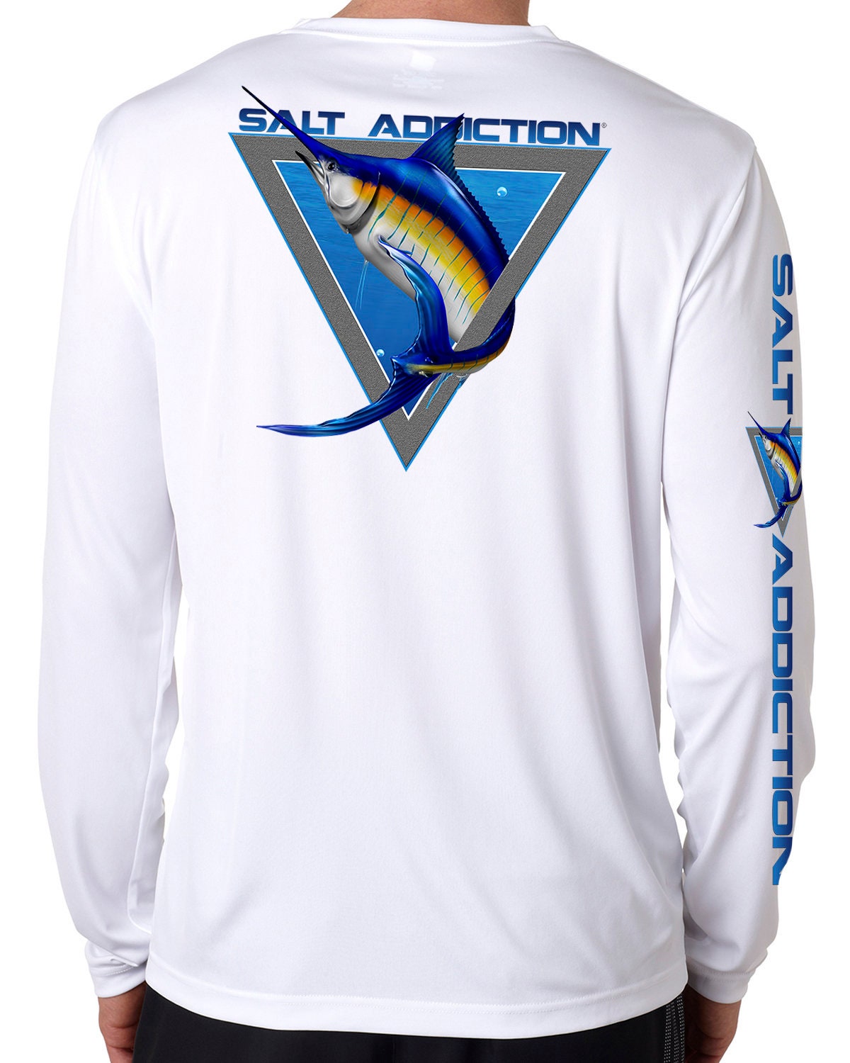 Salt Addiction Saltwater Microfiber Uv Long Sleeve Fishing T Shirt ...