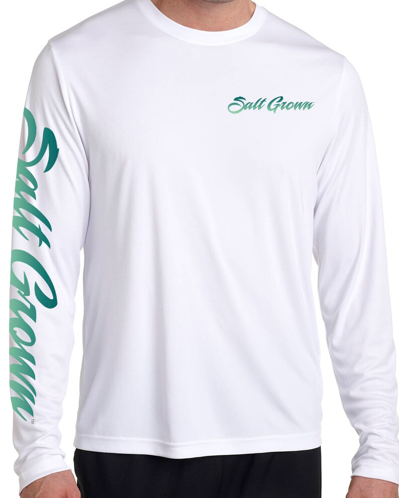 Salt Grown Saltwater Microfiber Uv Long Sleeve Fishing T Shirt Tarpon ...