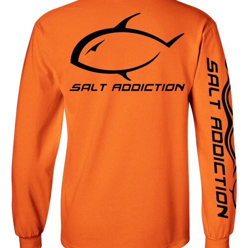 Salt Addiction Fishing Hook Logo T Shirtfishing T - Etsy