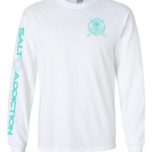 Salt Addiction Logo T Shirt Long Sleeve Men's Offshore Fishing Apparel ...