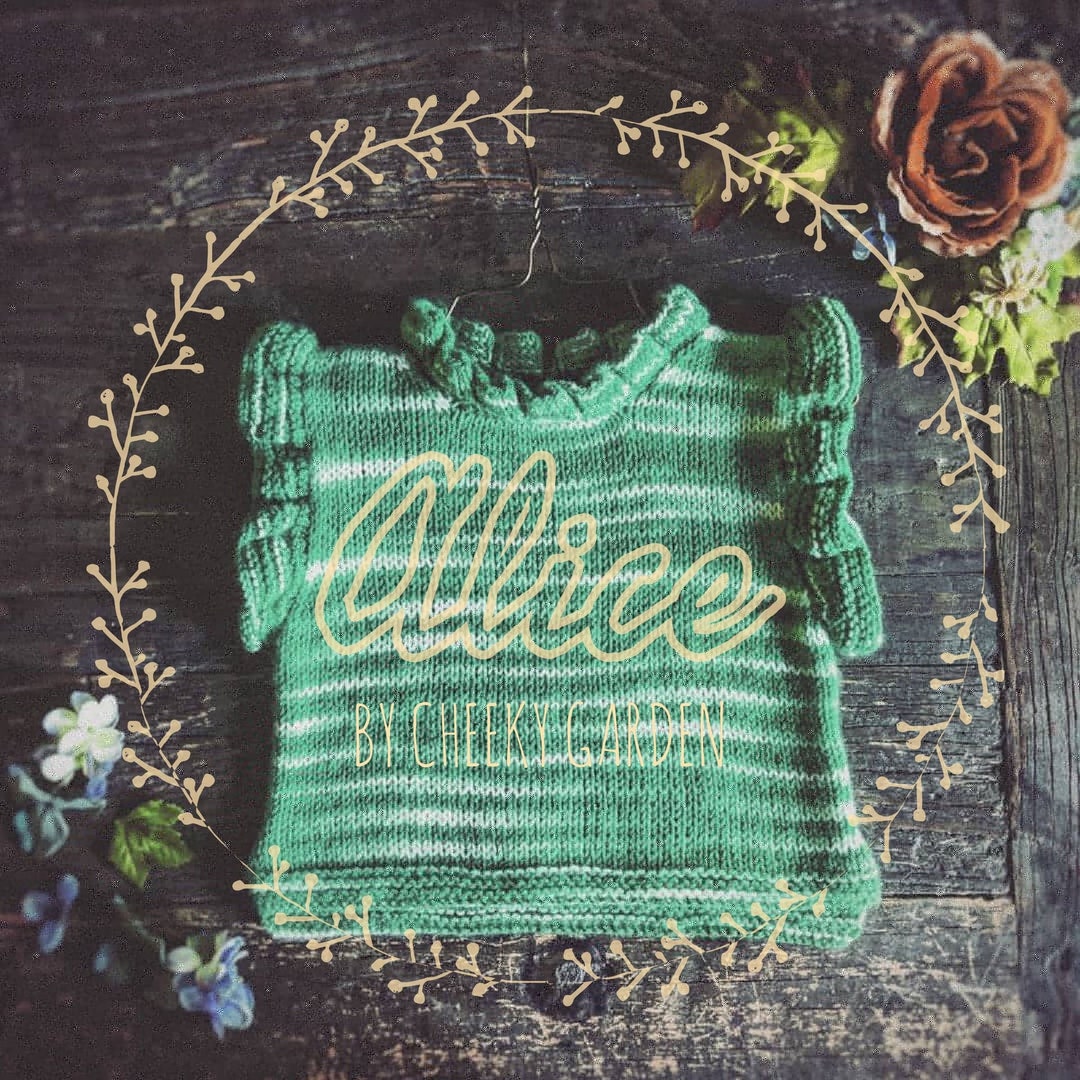 Alice Top Knitting Pattern PDF - Etsy