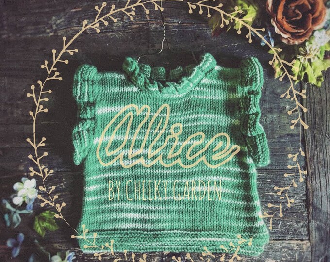 Alice Top Knitting Pattern PDF - Etsy