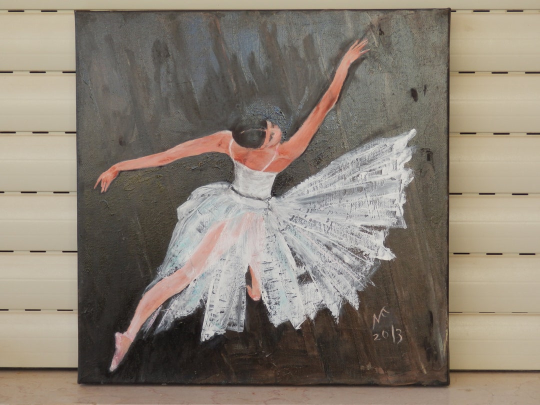 Ballerina.tutu. Original Oil Painting of Ballet Dancer - Etsy
