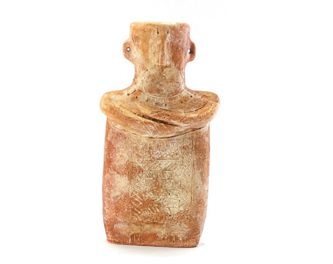 Decorative Greek Prehistoric Terracotta Idol , Ceramic Primitive Idol ...