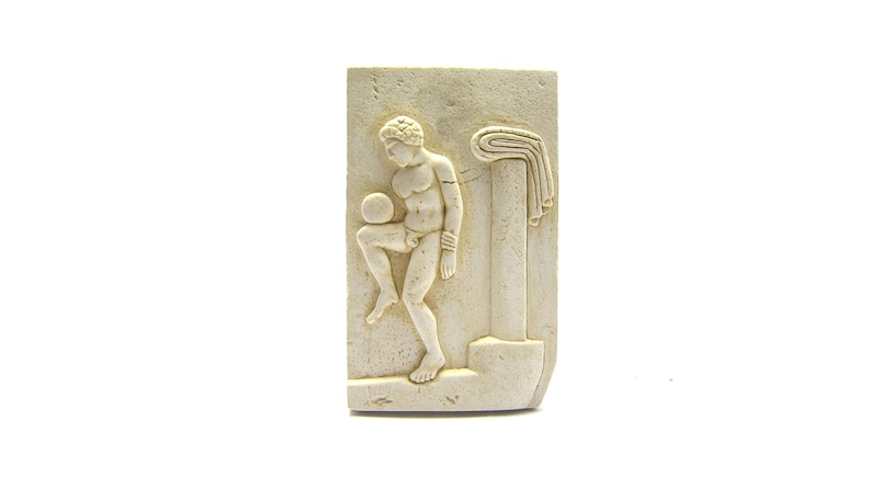 Ancient Greek Football Player Balancing the Ball From the - Etsy