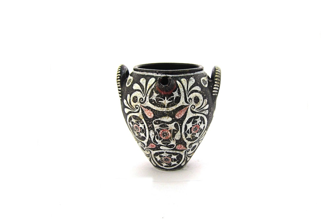 Greek Vase , Minoan Cretan Pythos Vase Kamares Style, Reproduction From ...