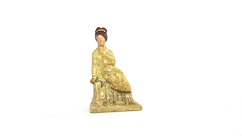 Tanagra Figurine , Woman Figure, Greek Terracotta Statue - Etsy