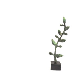 Olive Branch Bronze Greek Sculpture , Verdigris Patina Sculpture Κλαδι ...